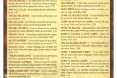 Menu – Rio Verde