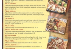 Menu – Rio Verde